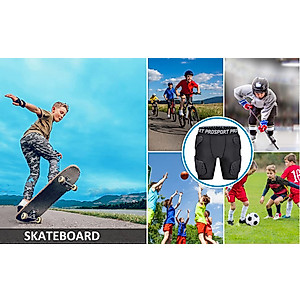 DGXINJUN Youth Kids Padded Compression Short Hip Portector 5 Pads Football Girdle