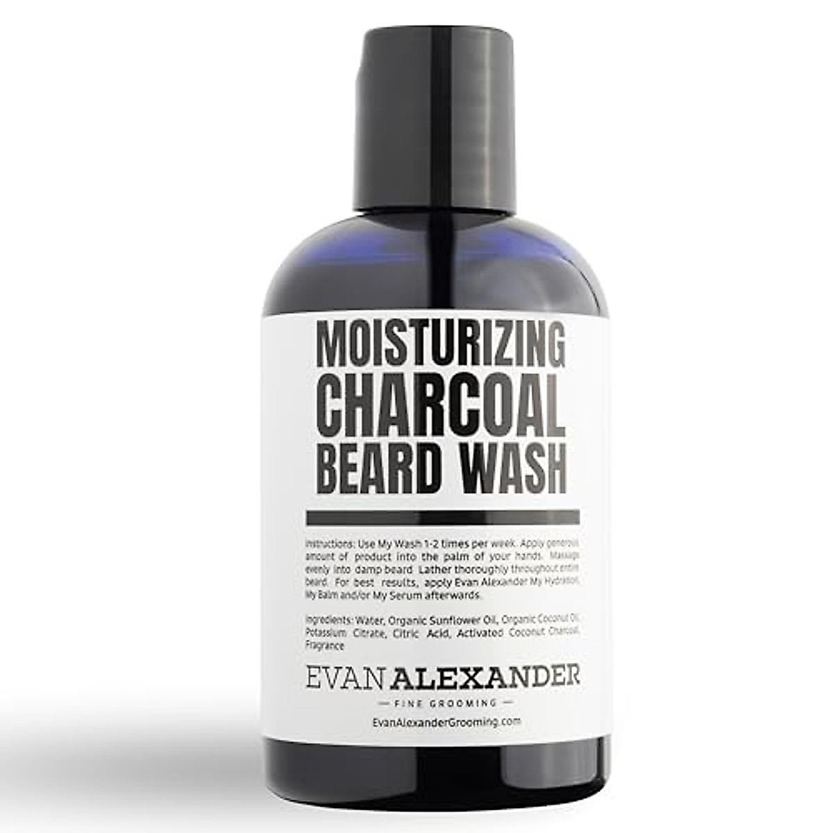 Evan Alexander Fine Grooming MY Wash Detoxifying Beard Shampoo, Fresh, 4 Fluid Ounces