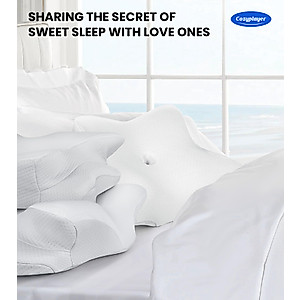 Ultra Pain Relief Cooling Pillow for Neck Support, Adjustable Cervical Pillow Cozy Sleeping, Odorless Ergonomic Contour Memory Foam Pillows, Orthopedic Bed Pillow for Side Back Stomach Sleeper