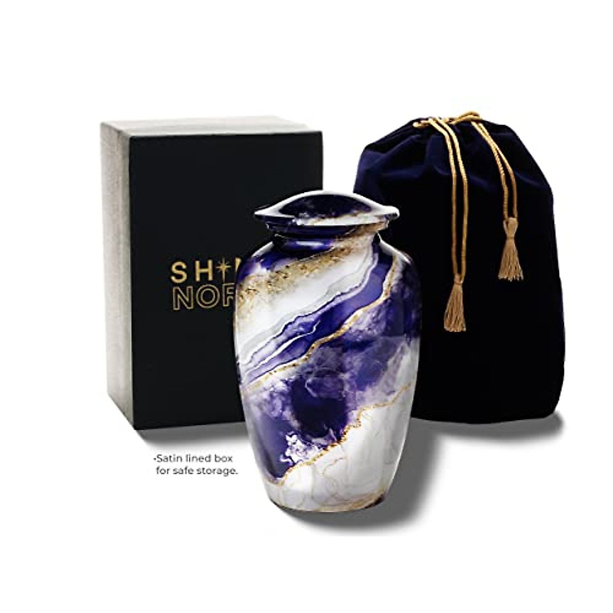 Shine North Urns for Ashes Adult Male Urns for Human Ashes Adult Female with 4 Small Urns for Human Ashes