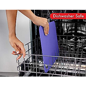 Dexas Heavy Duty Grippmat Flexible Cutting Board Set of Four, 11.5 x 14 inches, Blue, Green, Yellow and Red,6554PK