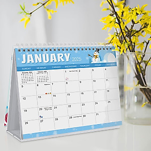SKYDUE Small Desk Calendar 2023, Desk Calendar from Jan.2023 to Jun.2024, 7" x 8.5", Standing Desk Calendar with To-do List & Notes for Kitchen Office School