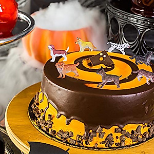 Flormoon Animal Figure - 12pcs Cute Mini Puppy Figurines - Hand Painted Emulational Dog Figurines Toy Set,Bona Puppy, Golden Retriever etc - Christmas Birthday Gift for Kids Toddlers