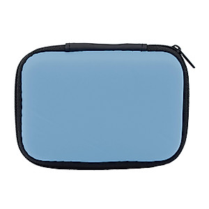 Teak Tuning Fingerboard Travel Carry Case, Mini - Hard Protective Shell, Blue Exterior, Black Interior - 4.5" x 3" x 1.5"