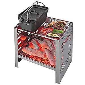 Captain Stag Dutch Oven, Square Dutch Oven, Lost Mini, [Compatible Model Number: UG-3062 Square Dutch Oven Mini] UG-3058 Silver Product Size: Approx. 5.1 x 3.1 x 0.4 inches (130 x 80 x 10 mm)