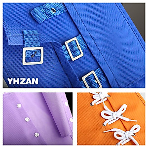 Yanhan Education Early Learning Basic Life Skills Fine Motor Dressing Board Preschool Supplies - Zip, Snap, Button, Buckle, Lace & Tie for Toddler 1-3 Activity Busy Board Toy