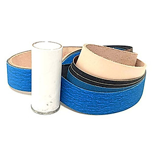 1X30 inch Assorted Belt Kit with Super Strop Leather Honing Polishing Belt Buffing Compound Included
