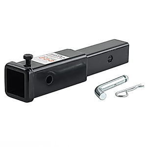 TOPTOW Hitch Extender 8-1/2" Extension Length , Fits for 2 inch Receiver, Anti-Rattle Bolt, with Hitch Pin Kit