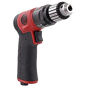 Chicago Pneumatic CP9285C - Air Power Drill, Hand Drill, Power Tools & Home Improvement, 3/8 Inch (10 mm), Keyed Chuck, Pistol Handle, 0.62 HP / 460 W, Stall Torque 4.1 ft. lbf / 5.5 NM - 3000 RPM
