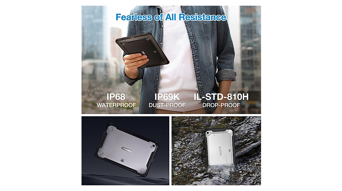 DOOGEE R10 Rugged Tablet - 10.36” 2.4K Display, Durable