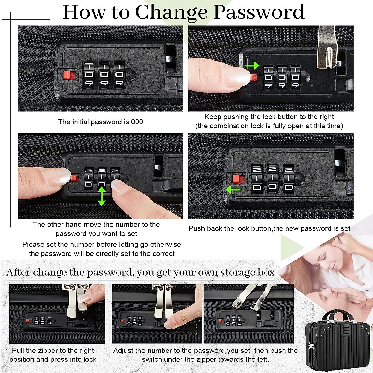 Amylove Adult Game Toy Storage Organizer Case for Women and Men Lock Box Toy Organizer Travel Bag Game Toys Storage Bags Locking Storage Box Travel Bag for Toys, 12.6 x 9.8 x 6.7 Inch (Black)