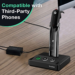Yealink WH63 Wireless Headset with EHS60 Adapter DECT Headset Teams Zoom Certified Headset Compatible for Cisco Avaya Poly Grandstream IP VoIP Phones SIP Phones Noise Canceling Mic Stereo Single Ear