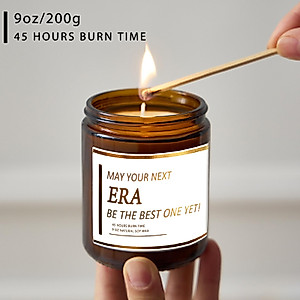 Music Lover Birthday Gift,May This Be Your Best Era Scented Candle, Music Fans Celebration Decor Accessories,9oz Pure Soy Wax Handcrafted, Lavender Scent.