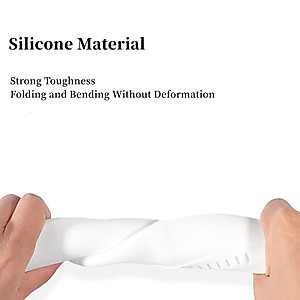 HNCYHX Center Console Wireless Charging Mat for Tesla Model 3 Model Y 2021-2023 ，Carbon Fiber Pattern Wireless Charging Silica Gel Mat Decoration Interior Car Accessories (White)