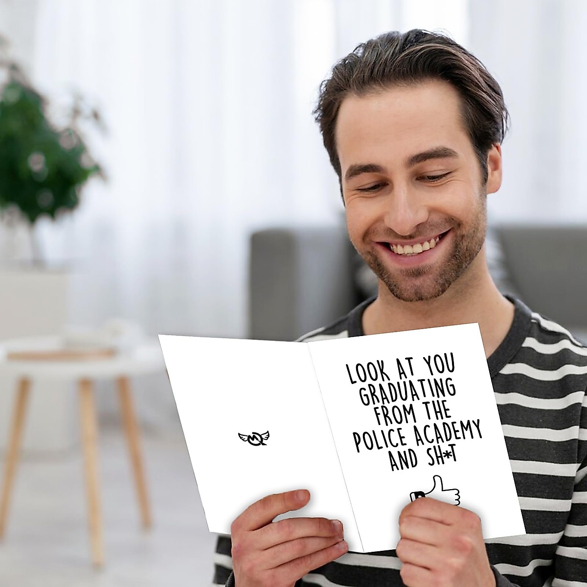 MQMRYeto Police Academy Graduation Card, Funny Police Officer Congratulations Gift, Policeman Congratulations Card, Policeman Promotion Card