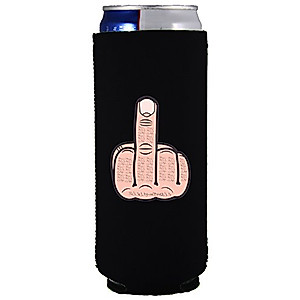 Middle Finger Slim Can Coolie (1, Black)