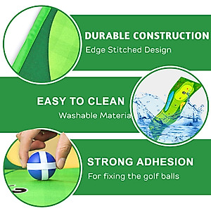 TOY Life Chipping Golf Practice Mats Golf Training Mat Indoor Outdoor Games for Adults Family Kids Outdoor Play Equipment Stick Chip Backyard Game (Copyrighted)(No Club Included)