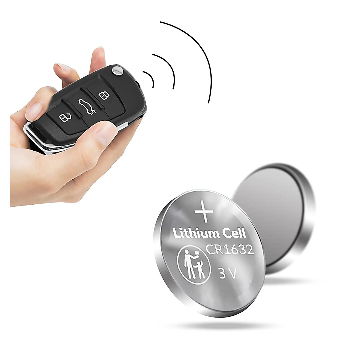 EUKEPUI CR1632 Battery,DL1632 3V Lithium Battery-18 Count