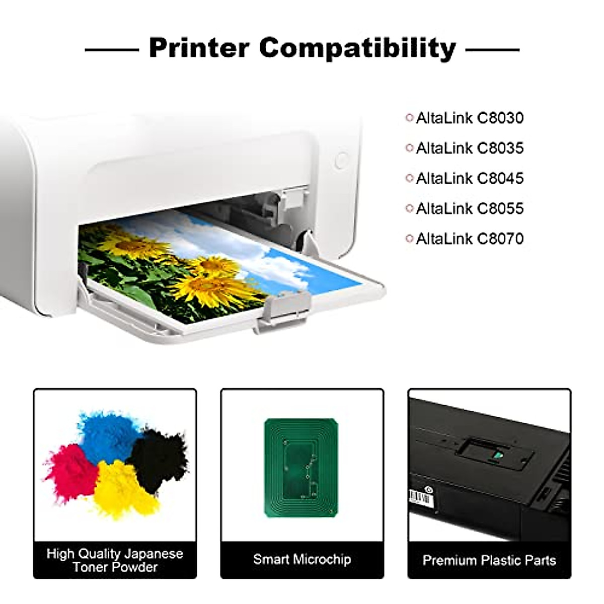 W-Print Remanufactured Toner Cartridge Replacement for Xerox AltaLink C8030 C8035 C8045 C8055 C8070 006R01699 Magenta Toner 15000 Pages-1 Pack