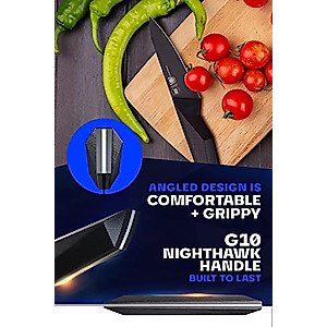 Dalstrong Paring Knife - 3.75 inch - Shadow Black Series - Black Titanium Nitride Coated - High Carbon - 7CR17MOV-X Vacuum Treated Steel - Sheath - NSF Certified