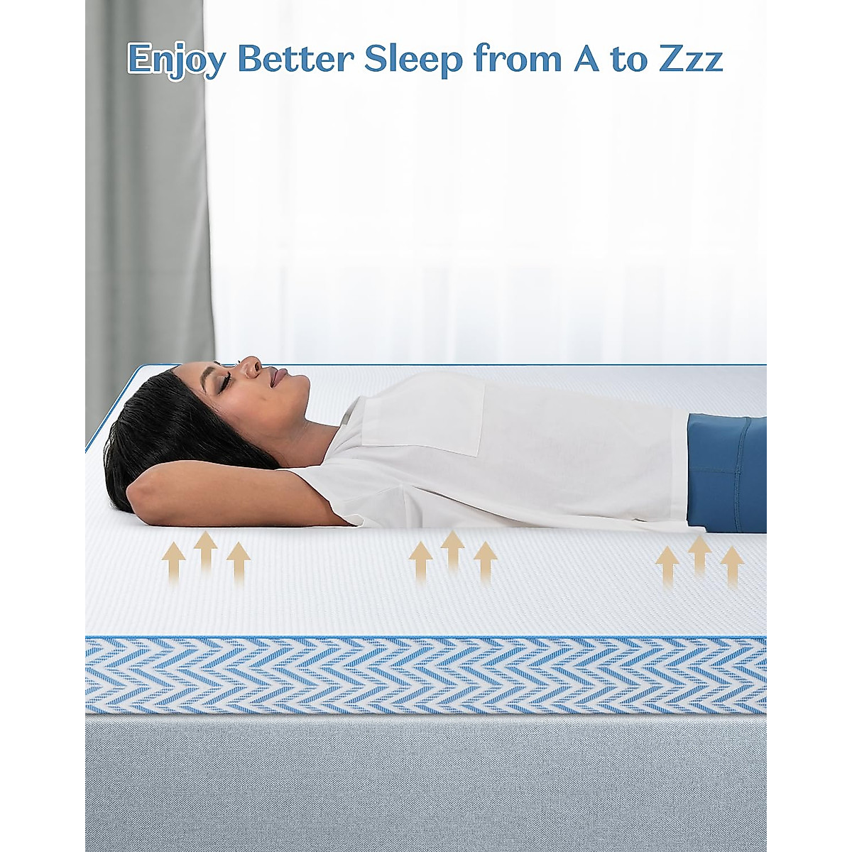 BedStory Firm Mattress Topper Queen XL, 2 Inch Foam Bed Topper High Density