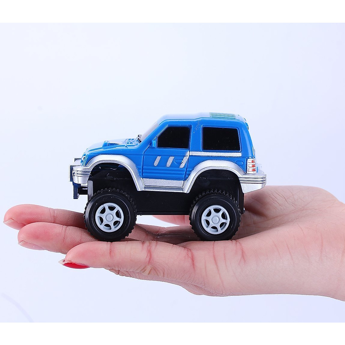 QUOXO Tracks Cars only Replacement Track Set Compatible with Most Car Tracks for Kids Boys and Girls (Turnnel + 2car)