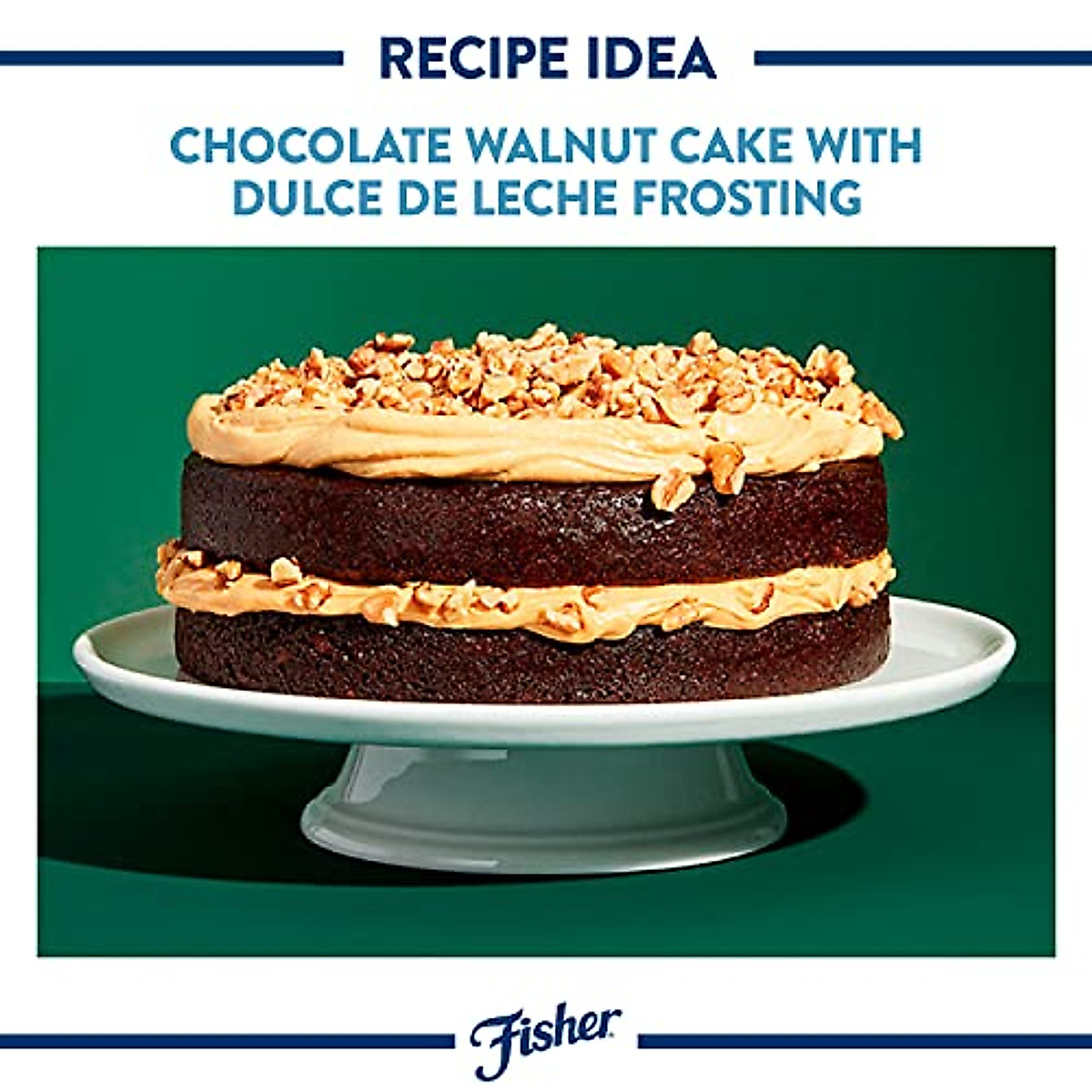 Fisher Chef's Naturals Chopped Walnuts 2lb, 100% California Unsalted Walnuts for Baking & Cooking, Snack Topping, Great with Yogurt & Cereal, Vegan Protein, Keto Snack, Gluten Free