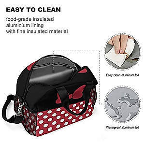 ZLCMMF Portable Lunch Bag Cartoon Reusable Lunch Box Insulated Tote Bag for Women Men Work Travel Picnic
