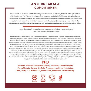 Desert Essence Maxi Hair Plus Biotin Anti-Breakage Conditioner - 10 Fl Oz - Jojoba & Coconut Oils - Promotes Breakage Reduction