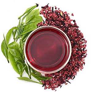 Walters Bay Raspberry Hibiscus Herbal Iced Tea, 12 Count, Quart Sized Tea Bags, Unsweetened, Raspberry Flavored, Herbal Iced Tea, No Caffeine