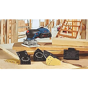 BOSCH GSS18V-40N 18V Brushless Sheet Orbital Finishing Sander with Dust Bag, 1/4 Sheet and 1/3 Sheet (Bare Tool)