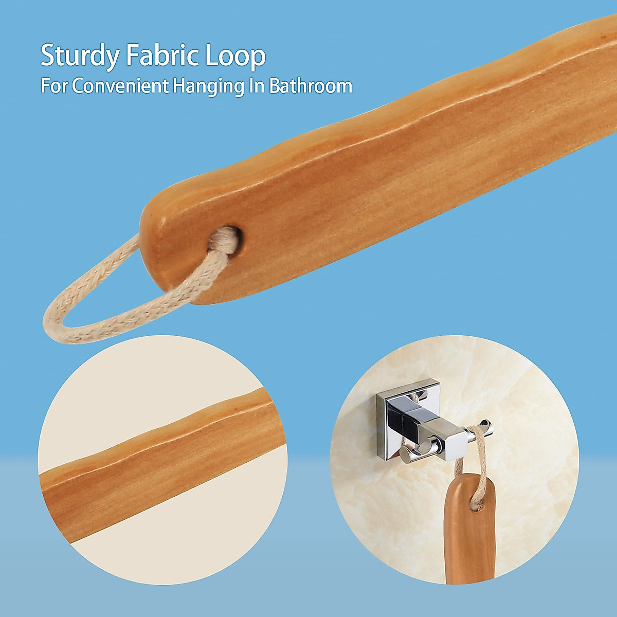 Lotion Applicators for Your Back,17 Inch, Easy Reach Washable, back Self Tanner Applicator includes 1 Applicator Handle, 2 Pads (2 Pads)