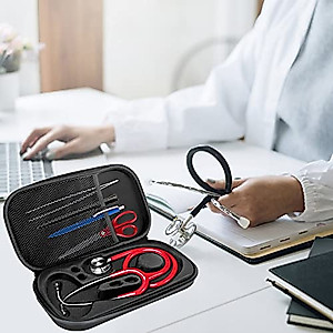 Carrying Stethoscope Case, Portable Stethoscope Bag Compatible with Littmann Classic III, Fit for Nurses,Doctor and Students