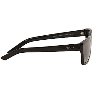 Prada 0PR 04VS Black/Gradient Light Brown/Mirror Gold One Size
