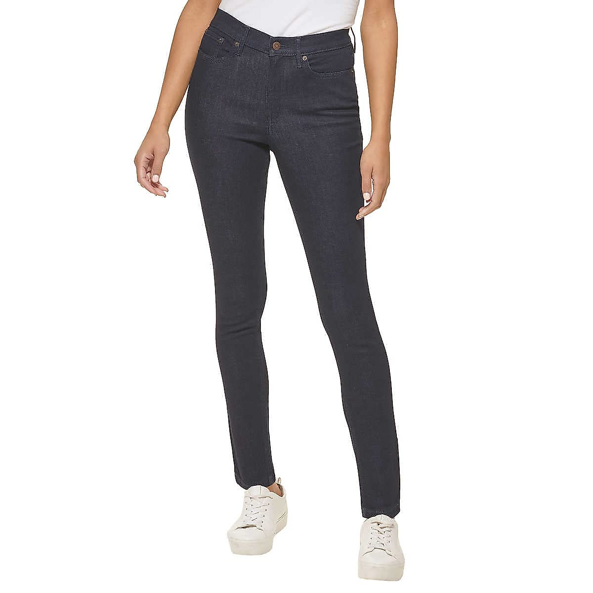 Calvin Klein Jeans Ladies' High Rise Jeans - Dark Blue 18
