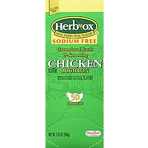 Herb-ox Hormel Herb Ox Chicken Bouillon Sodium Free 50 Packets