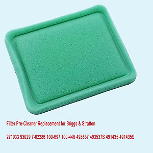 Fremnily Lawn Mower Pre-Filter Replacement for Briggs & Stratton 271933 93029 7-02286 100-697 100-446 493537 493537S 491435 491435S 4Pcs