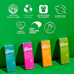 Ethique Discovery Pack for Balanced Hair - Shampoo & Conditioner - Plastic-Free, Vegan, Cruelty-Free, Eco-Friendly, 3 Travel Bars, 1.59 oz (Pack of 1)