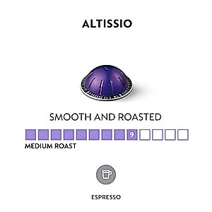 Nespresso Capsules VertuoLine, Altissio, Medium Roast Espresso Coffee, Brews 1.35 Ounce, 50 Count Coffee Pods, Pack of 1 (VERTUOLINE ONLY)