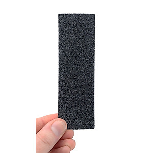 Teak Tuning 3PK Premium Fingerboard Skate Grip Tape, Black Edition - 114mm x 38mm - Set of 3 Sheets - Adhesive Backing