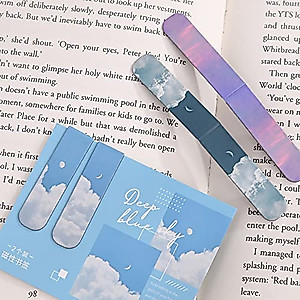Magnetic Bookmarks Magnet Page Markers, Magnetic Page Clip for Students Teachers, Fun Book Marks for Reading(12 Pieces)