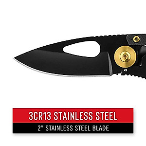 Coast® FX200 2 in. Stainless Steel Blade Pocket Knife with Money Clip