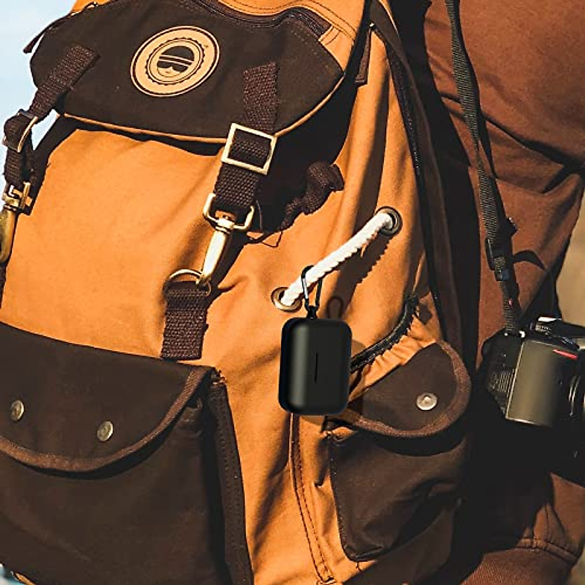 Geekria Silicone Case Cover Compatible with JBL Live 300 True Wireless Earbuds, Earphones Skin Cover, Protective Carrying Case with Keychain Hook, Charging Port Accessible (Black)