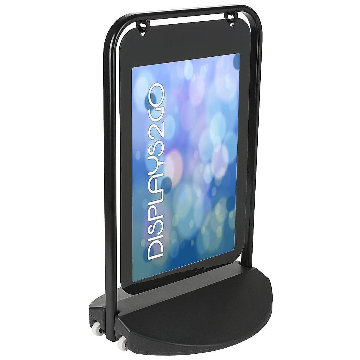 Displays2go PCK2030BK Sidewalk Poster Holder Sign, 20x30-Inch, Water Base with Dual Sided Sign