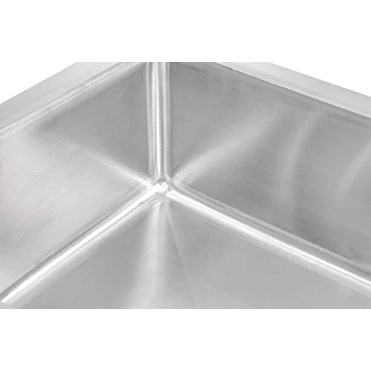 DuraSteel Stainless Steel Floor Mount Mop Sink/Basin with Sink Drainage/Strainer - NSF Certified - 24" W x 24" L x 13" H (Commercial kitchen, Restaurant, Business, Garages, Basements)