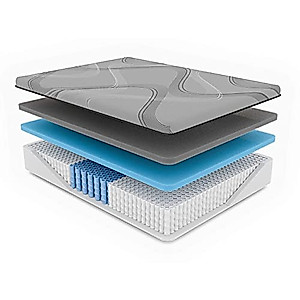 IceFloe Graphite Infusion Hybrid Mattress 14-inch - Flat Top, King, Medium