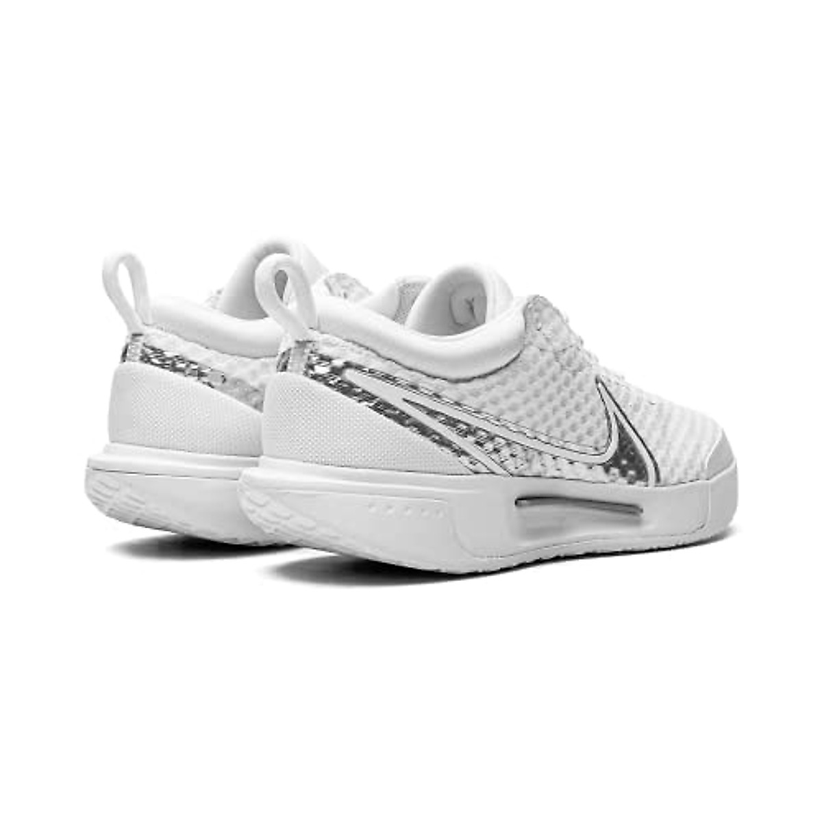 Nike Womens WMNS Zoom Court Pro HC DH0990 101 White/Metallic Silver - Size 8W