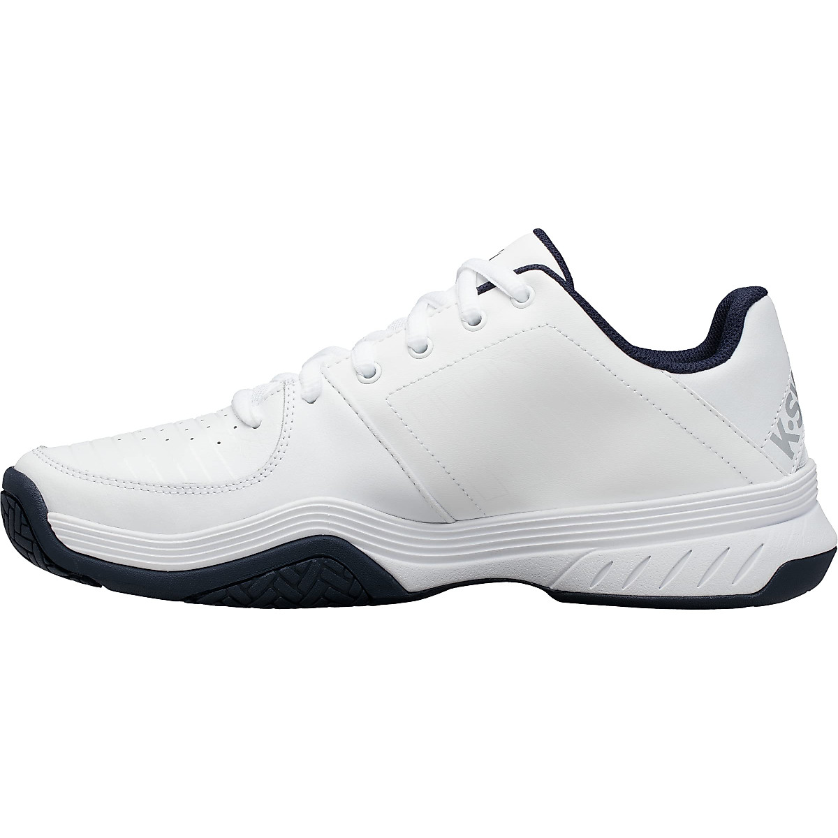 K-Swiss Men's Court Express Tennis Shoe, White/Navy, 11 M