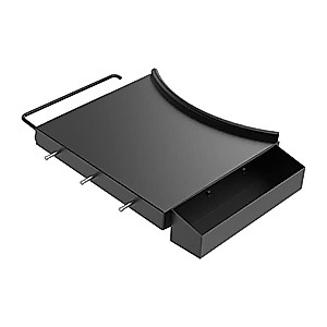 Grill Table Shelf with Grill Caddy for Weber 18" Charcoal Kettle Grills, Portable BBQ Charcoal Grill Table, BBQ Grill Side Table BBQ Accessories Shelf Storage Holder Tray for Weber Grill Side Shelf or Other Kettle Charcoal Grills