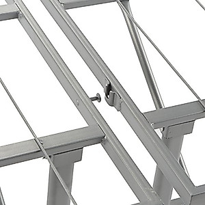 Mantua Premium Platform Bed Base in Silver, Replaces Box Spring and Bed Frame